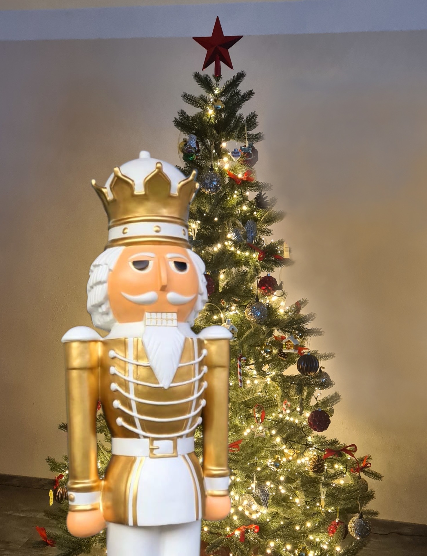 Nussknacker Figur König 2 Lebensgroß 200 cm Weihnachtsfiguren Deko Weihnachten Weihnachtsmarkt ...