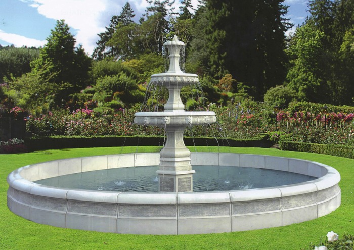 Springbrunnen Steinbrunnen Gartenbrunnen Brunnen MONTE CARLO Steinkunst ...