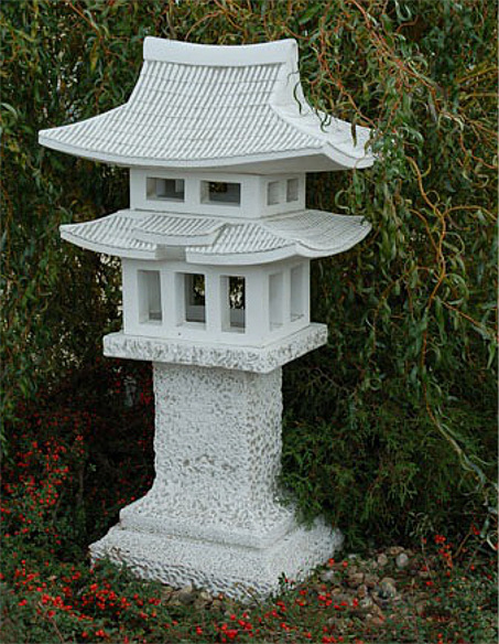 Japanische Laterne Japan Steinguss Steinlaterne Gartenlaterne Rankei ...